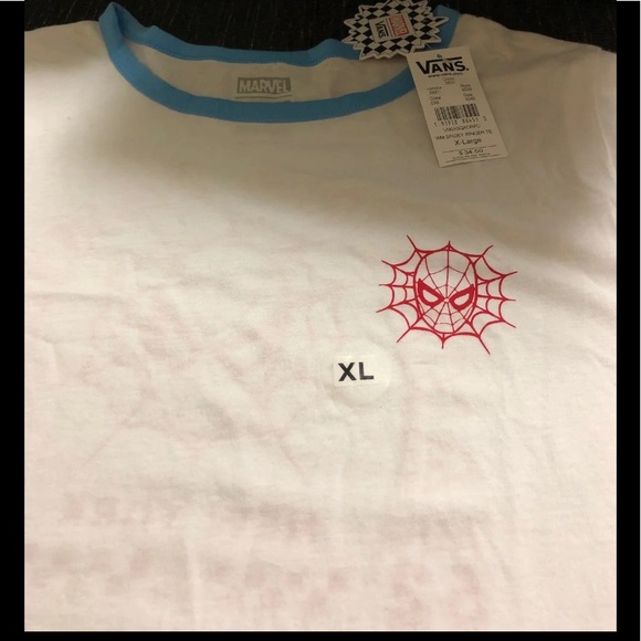 Vans | Tops | The Vans X Marvel Spidey Ringer Tee Size Xl Women | Poshmark